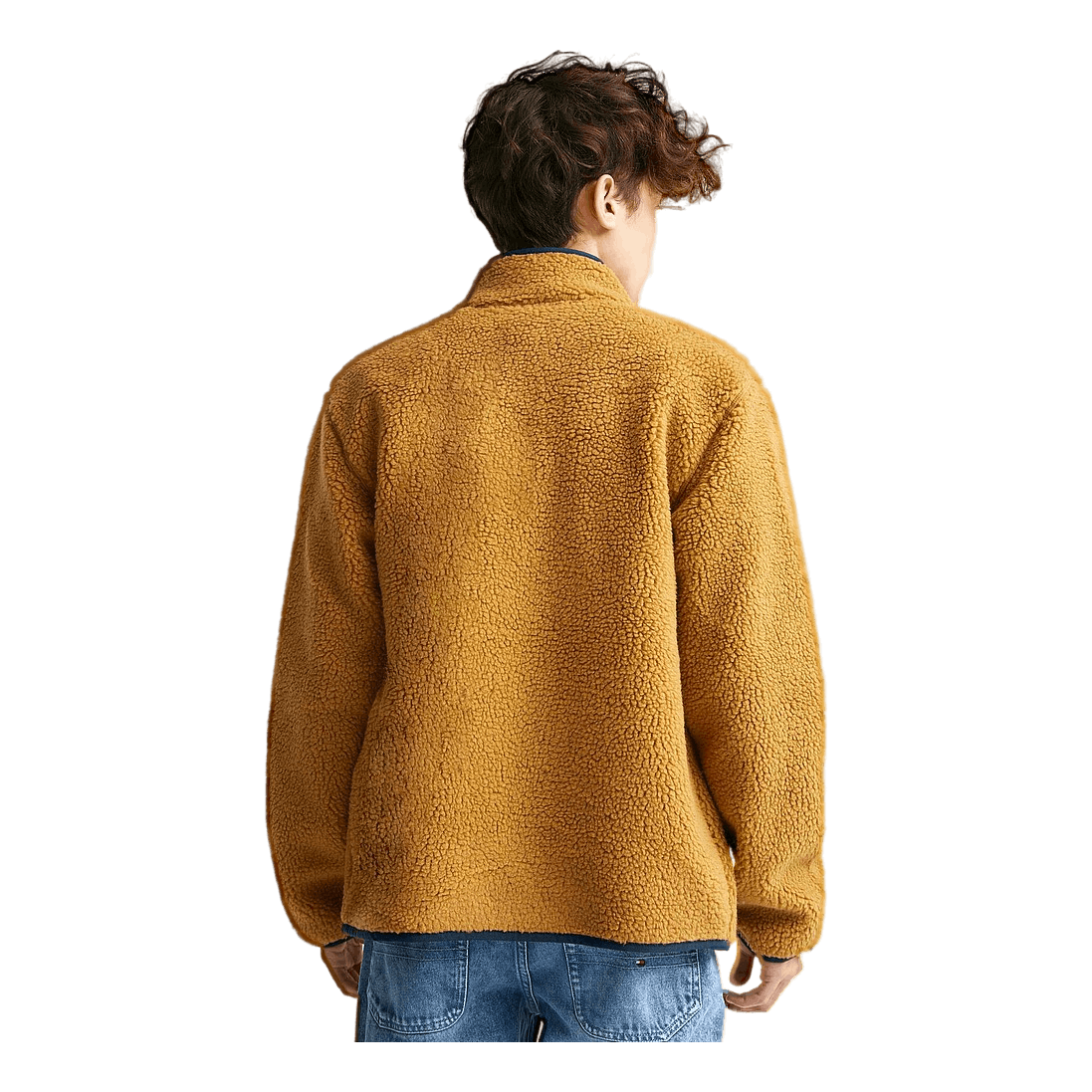 Tommy Hilfiger U Heritage Badge Sherpa Jacket Vintage Brass – Brandosa.com