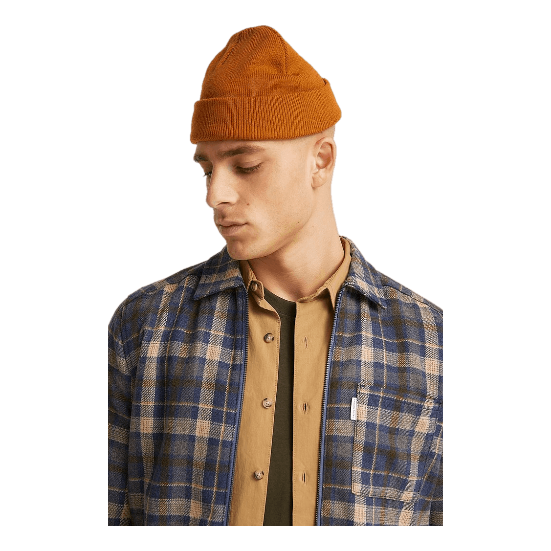 Studio Total Zip Check Overshirt Blue Check – Brandosa.com