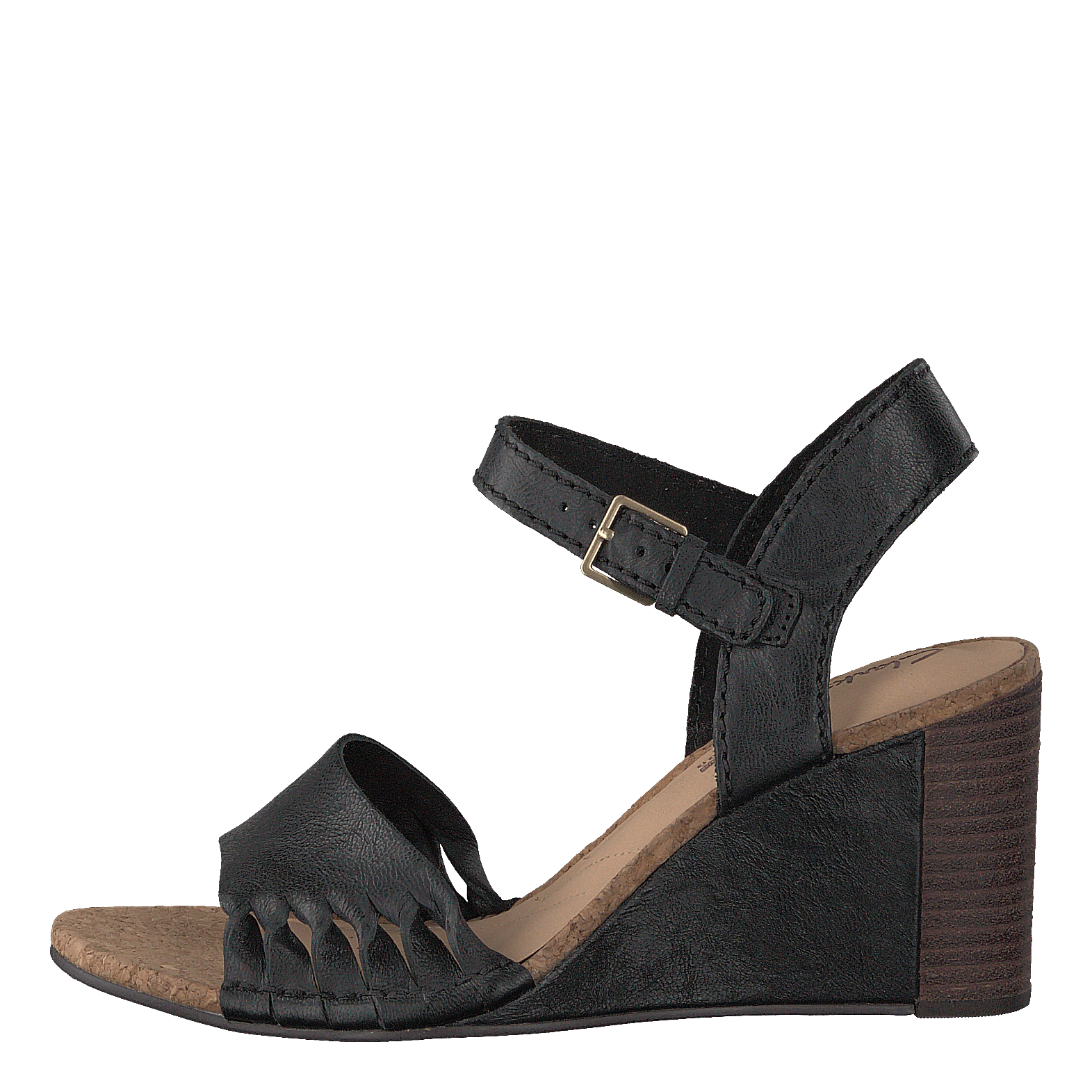 Clarks Spiced Poppy Black Leather – Brandosa.com