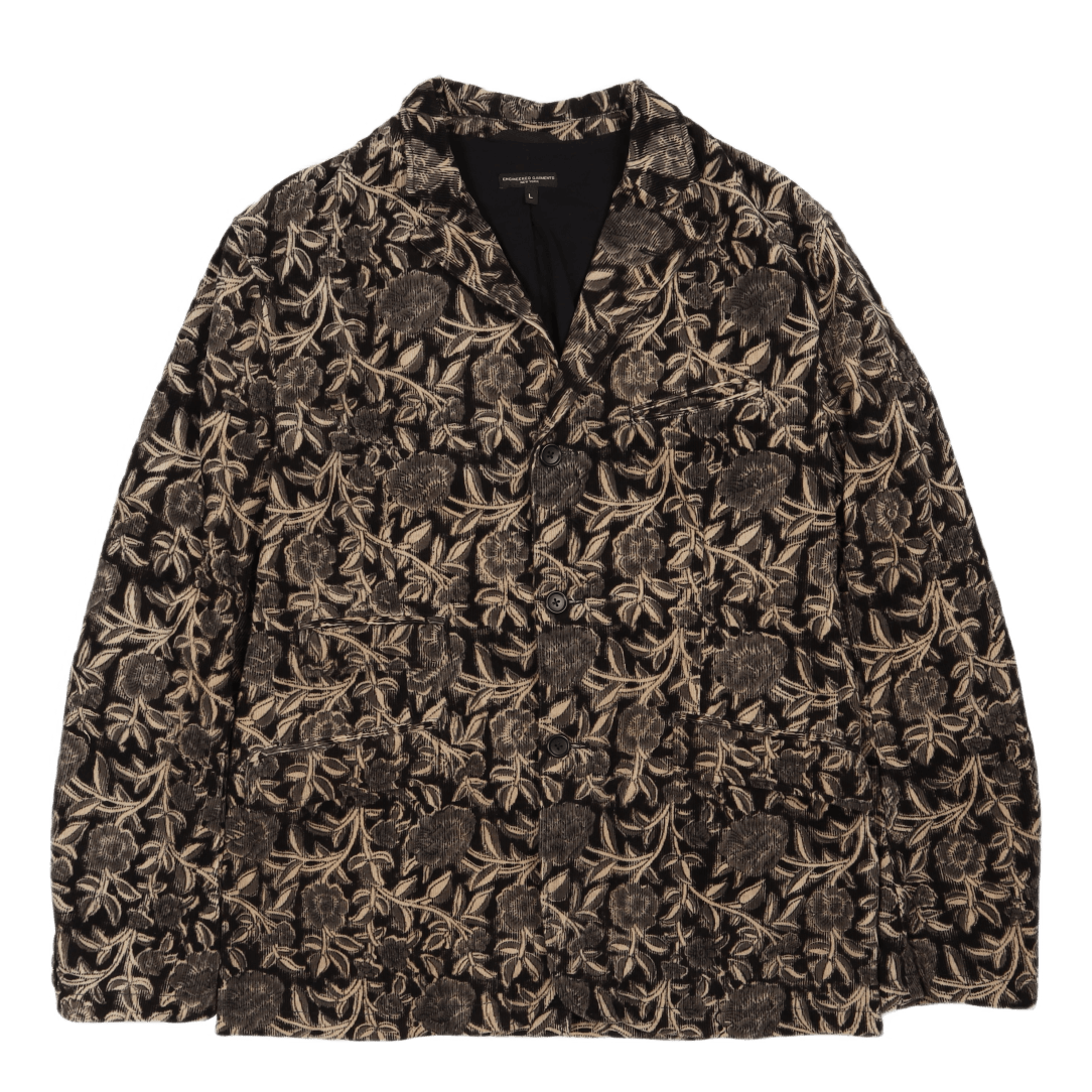 Engineered Garments Andover Jacket Black Floral Printed – Brandosa.com